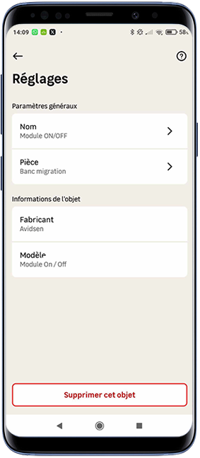 Avidsen : Módulo de aquecimento On / Off - Ficha do produto – Enki